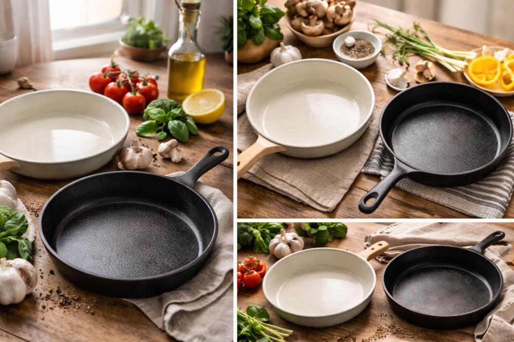 Panelas de cerâmica versus panelas de ferro fundido: qual escolher?