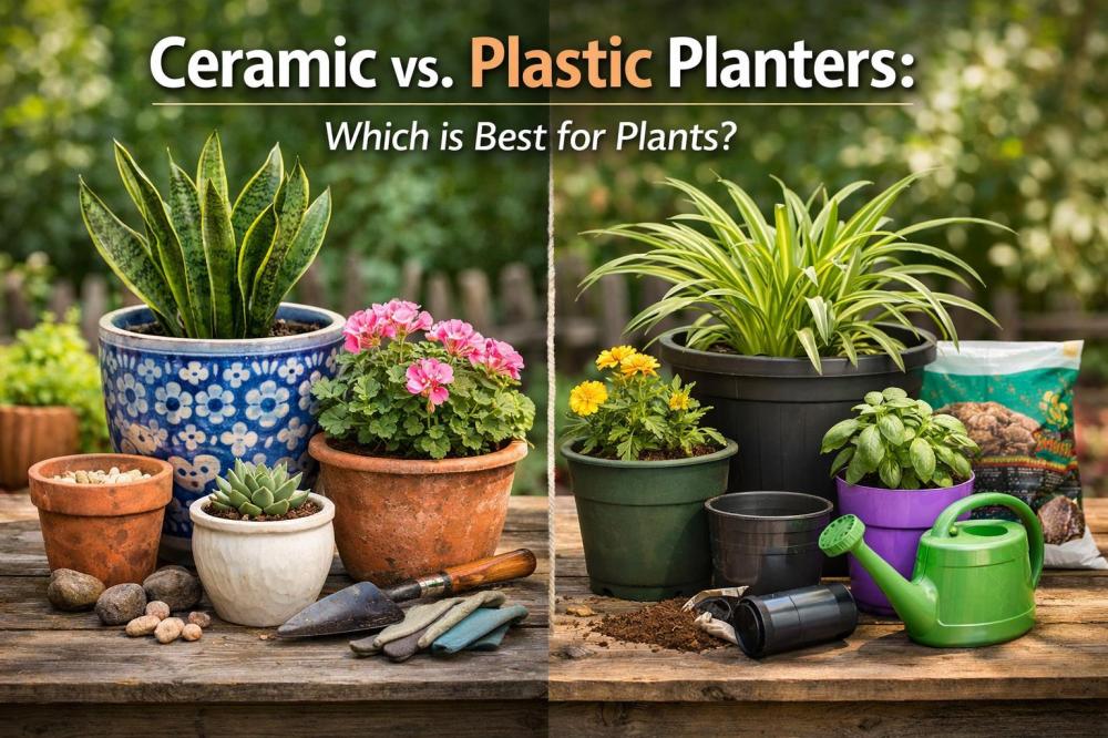 Ceramic vs. Plastic Planters: Which is Best for Plants?